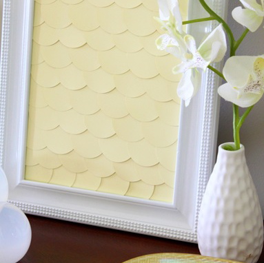Inspiration File: Paint Chip Fish Scale Art {diy art} | Home Stories A to Z