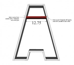 Pottery Barn Kids Inspired: How to Build a Letter A Bookshelf