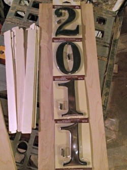 DIY Address Plaque: Paint Stick Art