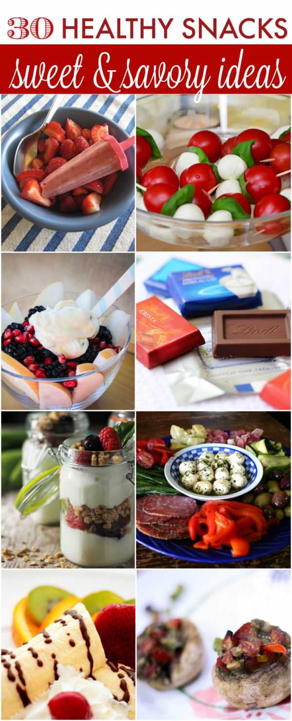 30 Healthy Snack Ideas