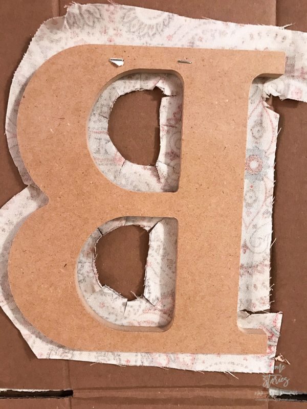 How to Make Fabric Covered Letters
