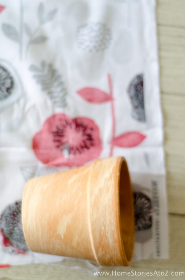 How to Mod Podge Flower Pots