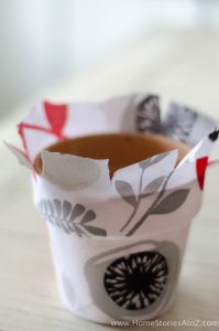 How to Mod Podge Flower Pots