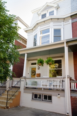Painted Brick Home Exterior Makeover Before and After Ideas