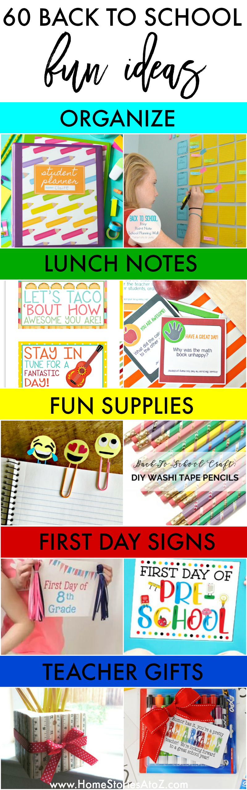 60 FUN BACK TO SCHOOL IDEAS