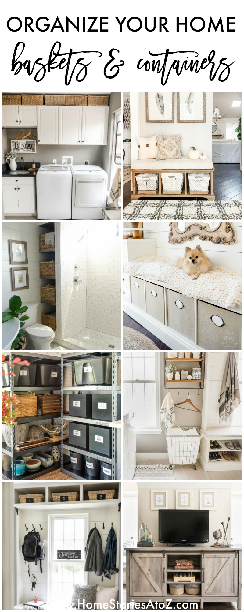 How to Organize Your Home: Baskets and Containers