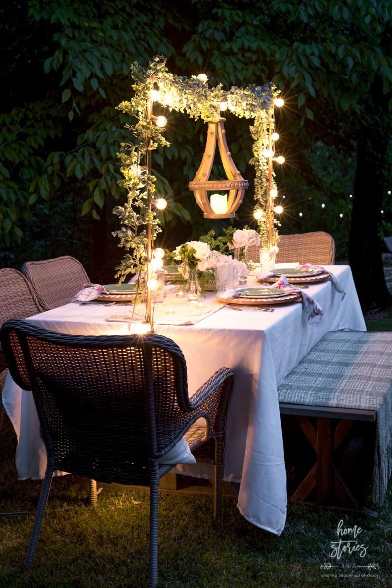 Elegant Outdoor Summer Table Setting : Items Needed to Set an Outdoor Table