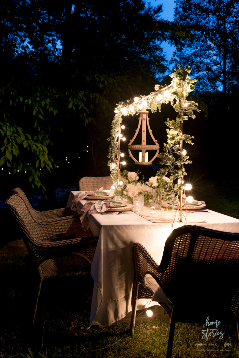 Elegant Outdoor Summer Table Setting : Items Needed to Set an Outdoor Table