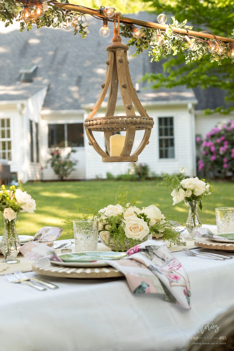 Elegant Outdoor Summer Table Setting : Items Needed to Set an Outdoor Table