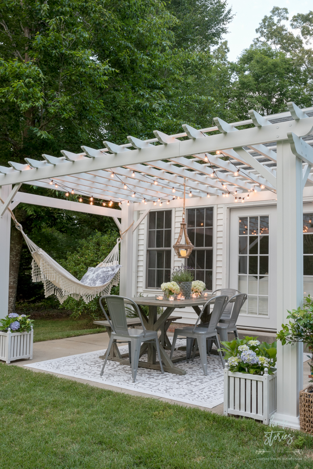 Adding Character: Beautiful French Country Pergola and Patio Decorating ...