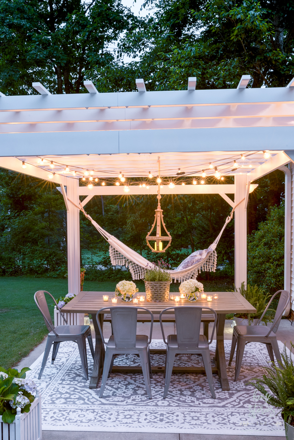 Adding Character: Beautiful French Country Pergola and Patio Decorating ...