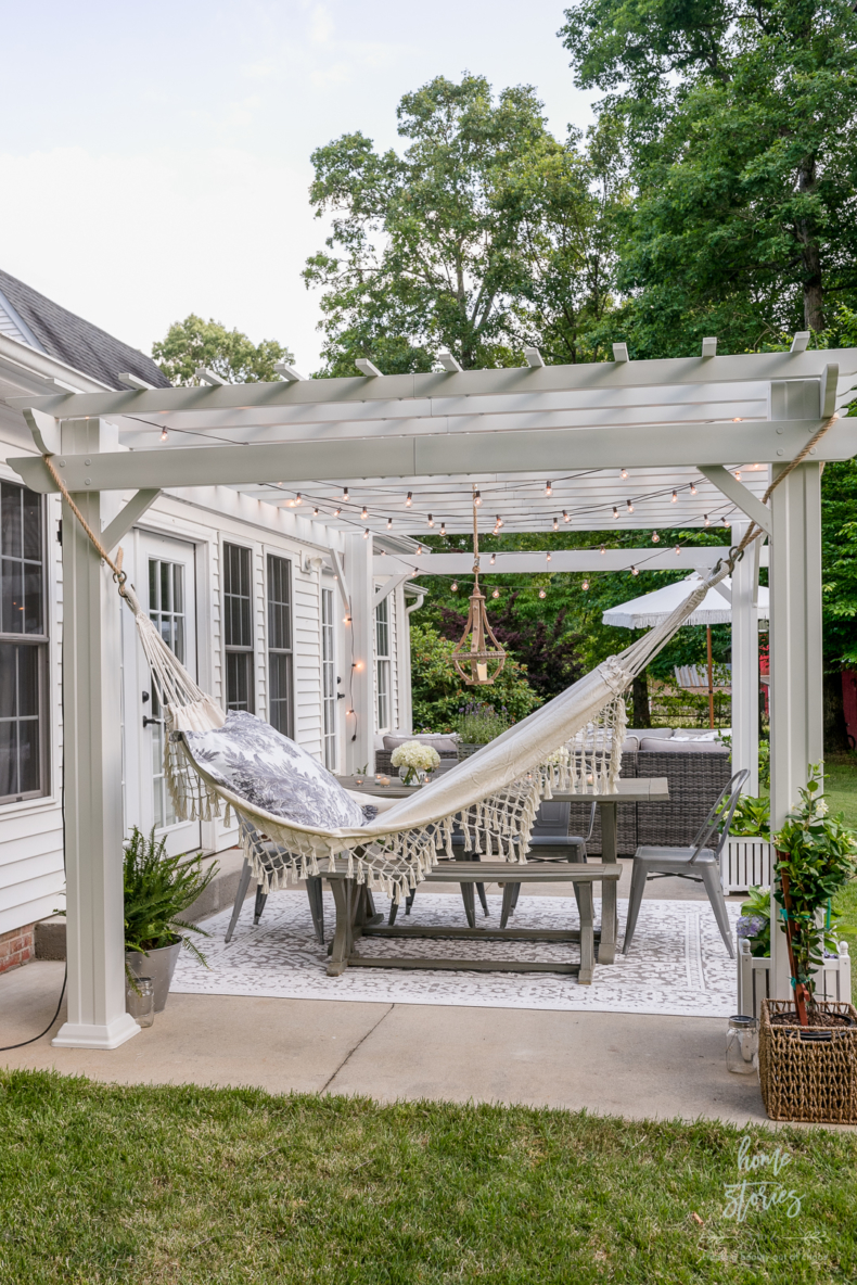 Adding Character: Beautiful French Country Pergola and Patio Decorating ...