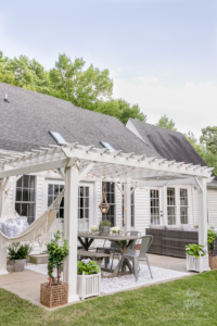 Adding Character: Beautiful French Country Pergola and Patio Decorating ...