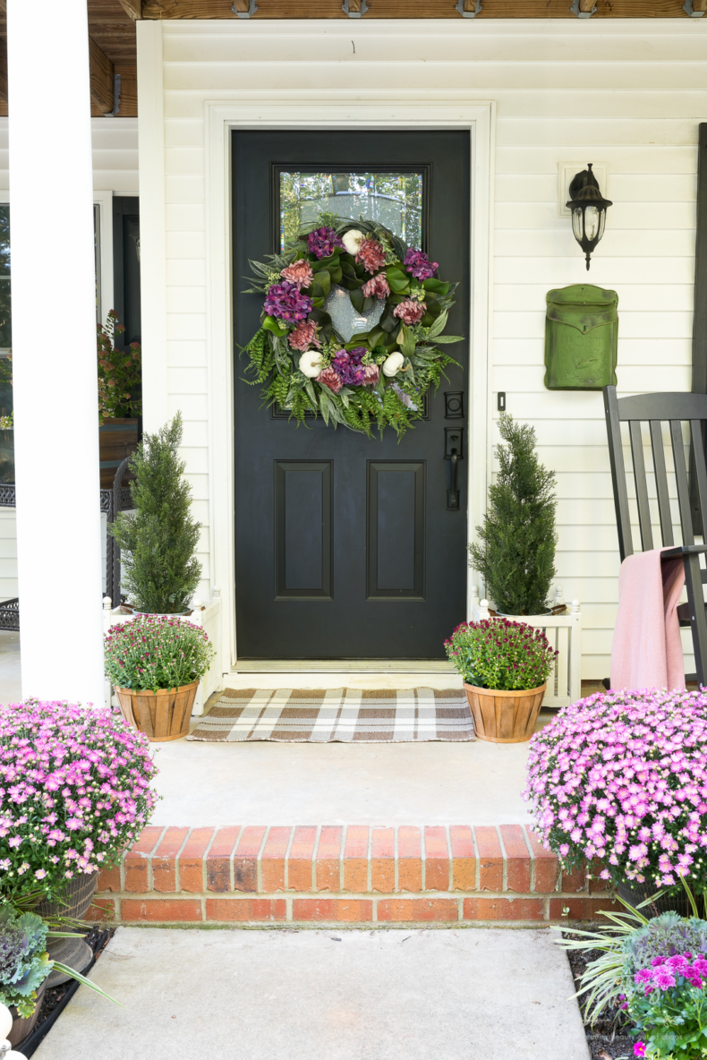 Purple Pink and Fuschia Fall Porch