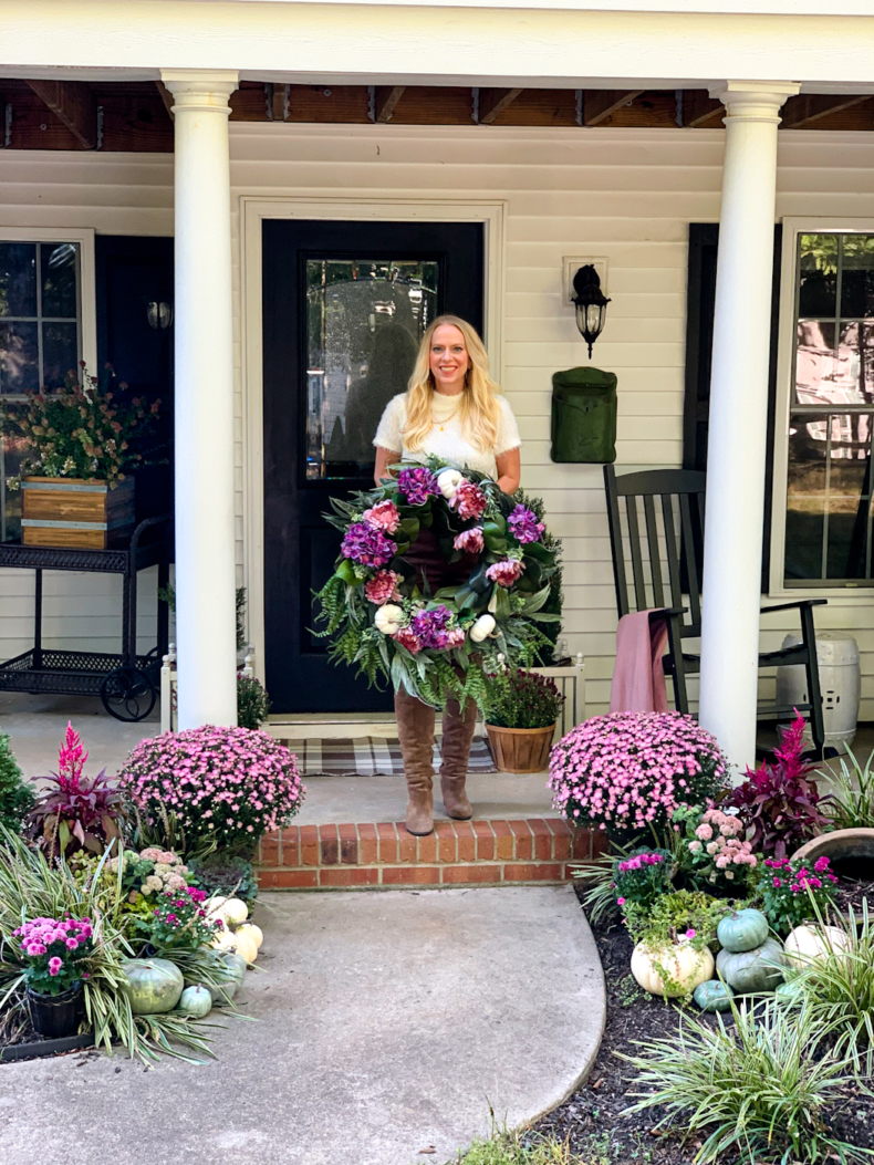 DIY Extra Large Fall Wreath Tutorial
